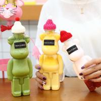 China Modern Milk Tea Bottles With Plastic Handle For Packaging for sale