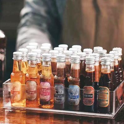 China Mini Liquor Bottles 50ml Mini Empty Plastic Wine Bottles Plastics Liquor Bottles for sale