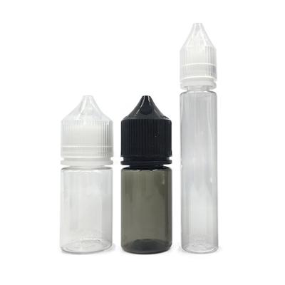 China 30 ml V3 Essential Oil Screw Black Plastic Lid Plastic Bottle Dropper Tamper Evident for sale