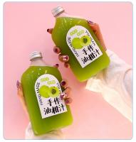 China Square Round Bubble Tea Jugs Eco Friendly Plastic Packaging Solution for sale