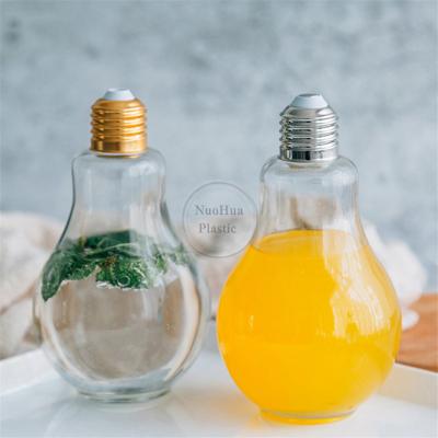 Nieuw product 100 ml 200 ml 250 ml plastic lampfles voor sapdranken