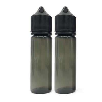 China Transparent Round PET E Liquid Bottles With Screw Cap Screen Printed Various Sizes for sale
