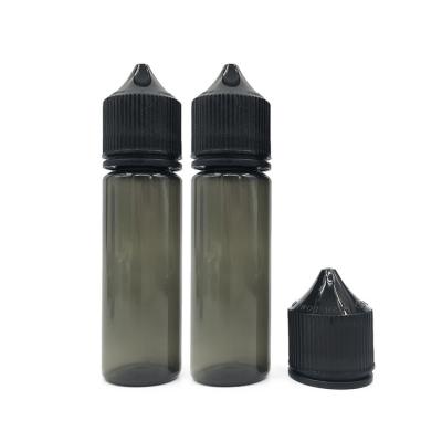 China Transparent Round PET E Liquid Bottles With Screw Cap Screen Printed Various Sizes for sale