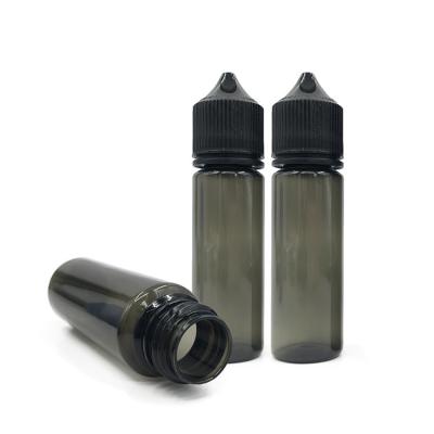 China Transparent Round PET E Liquid Bottles With Screw Cap Screen Printed Various Sizes for sale