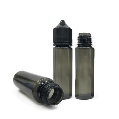China Transparent Round PET E Liquid Bottles With Screw Cap Screen Printed Various Sizes for sale