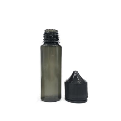 China Transparent Round PET E Liquid Bottles With Screw Cap Screen Printed Various Sizes for sale