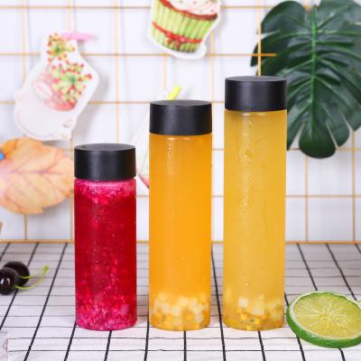 China 500ml Capacity Milk Tea Bottles With Handle Plastic Material Capacity 120ml 250ml 350ml for sale