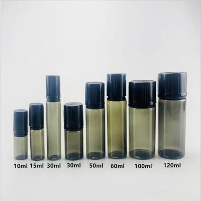 China 10ml-100ml PET Liquid Dropper Bottles Custom Logo Screen Printing Round Shape for sale