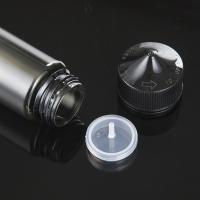 China Childproof Transparent E Liquid Bottles Various Sizes With Screw Caps Screen Printed Containers for sale