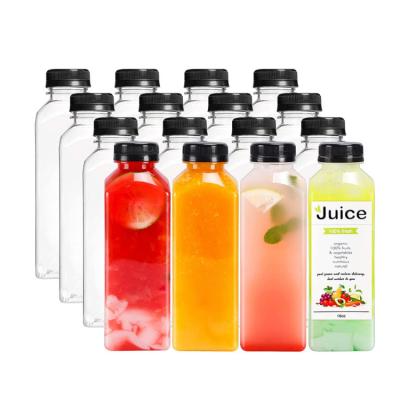 China Modern Design Leak Proof Plastic Milk Tea Bottles With Handle For Beverage / Juice for sale