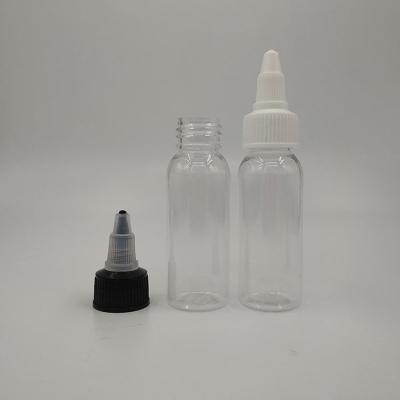 中国 パーソナライズされた透明プラスチックスクリュートップボトル 15ml-100ml容量 販売のため