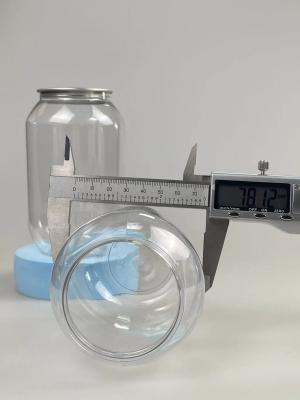 China Customized Transparent Cosmetic Jar With Smooth Surface Pressure Sensitive Gasket Seal Custom Logo for sale