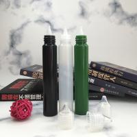 China Round Shape Customized Logo  E Liquid Bottles In PET Childproof Neck Type Protection for sale