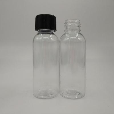 中国 カスタマイズされたラベルパネルと印刷と透明なプラスチックスクリュートップボトル 販売のため