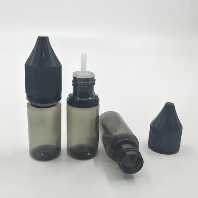 China Custom Printed PET Liquid Dropper Bottle With Screw Cap And Screen Printing Label Design for sale