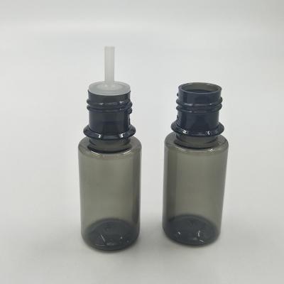 China Custom Printed PET Liquid Dropper Bottle With Screw Cap And Screen Printing Label Design for sale