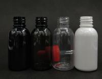 China Customized Logo Transparent Black Dropper Bottles With Screw Caps for sale