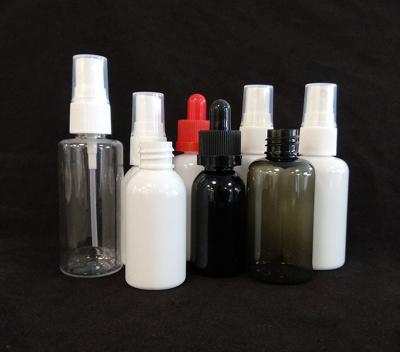 China 50ml 80ml Empty Pet Cosmetic Plastic Hair Spray Bottle Continuous Mist Pump Bottle for sale