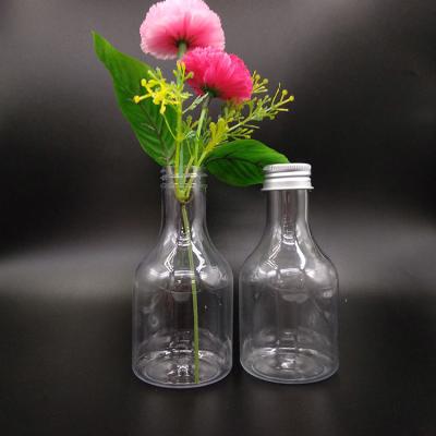 China Square / Round Leak Proof Plastic Milk Tea Bottles With Screw On Lids for sale