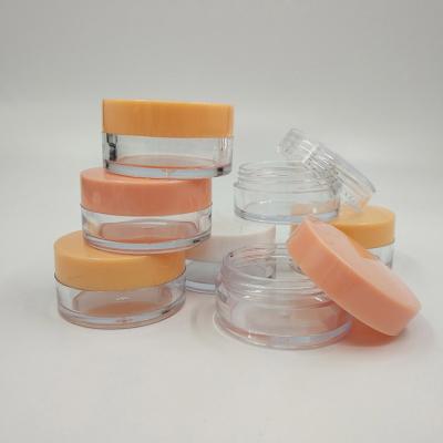 China Customized Smooth Surface Sealed Cosmetic Plastic Jar For Cream And Lotion With Company Label Printing for sale