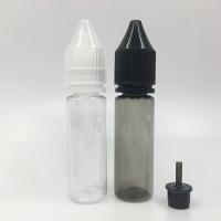 China Transparent Childproof Screw Cap  E liquid bottle with Custom Logo Printing for sale