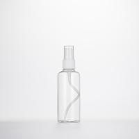 China Transparent PET Plastic Round Spray Bottle With Capacity Options for sale