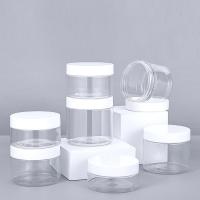 China Customizable Transparent Plastic Screw Top Jars for sale