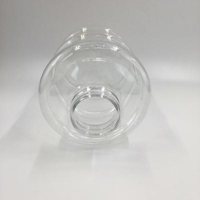 China Insulated Clear Square Round Milk Tea Juice Bottle With Lid And Handle for sale