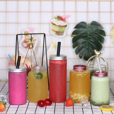 China Customizable Clear Plastic Milk Tea Bottles With Screw On Lid And Insulation for sale