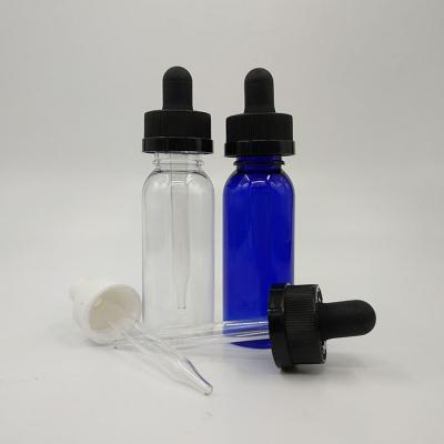 China 120ml Transparent Glass Liquid Dropper Bottles With Screw Cap for sale