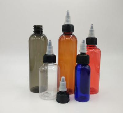 China Custom Printed Plastic Dropper Bottle With Screw Cap For Liquid for sale
