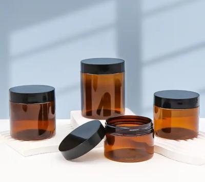 China Most Popular Airtight Wide Mouth Food Grade White Plastic Jars With Lids for sale