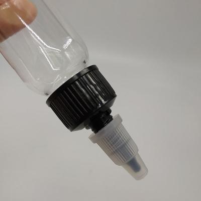 China Dropper Bottles PET Plastic Transparent Squeeze Bottle with Screw Cap Sealing Type for sale
