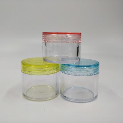 China Plastic Cosmetic Jar Capacity 10ml 15ml 30ml 60ml 80ml 100ml 120ml 150ml Plastic Jar for Beauty Products for sale