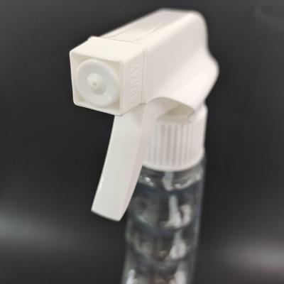 China Customized Logo White Trigger Sprayer Bottle for Screen Printing in White/ Transparent/ Customer Request for sale