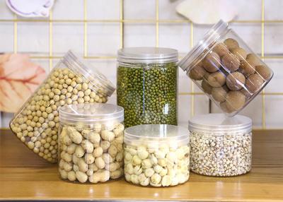 China Refillable Dia 85mm Round Plastic Travel Container With Screw Lid for sale