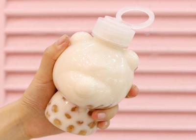 China Pull Ring Cover Milk Tea Bottles 400ml Squeezable Juice Bottles for sale