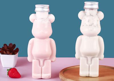 China Snack Storage 38mm PET Plastic Honey Bear Bottles 400ML 500ML for sale