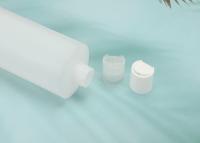 China PP Plastic Refillable Bottles With Press Disc Cap Clear White for sale