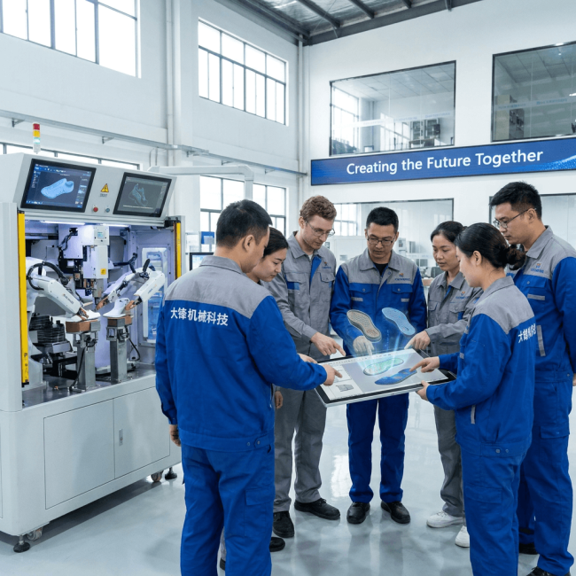 dafeng shoes machinery team