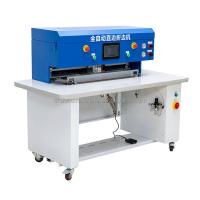Quality Automatic PU Leather Straight Line Border Edge Hot Melt Gluing Folding Machine for sale