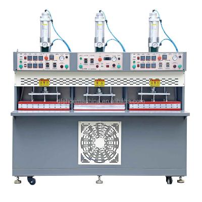 China Seamless Sport Shoes Upper Making Machine Adhesive Film Heating Cooling Pressing Moulding Machine for sale