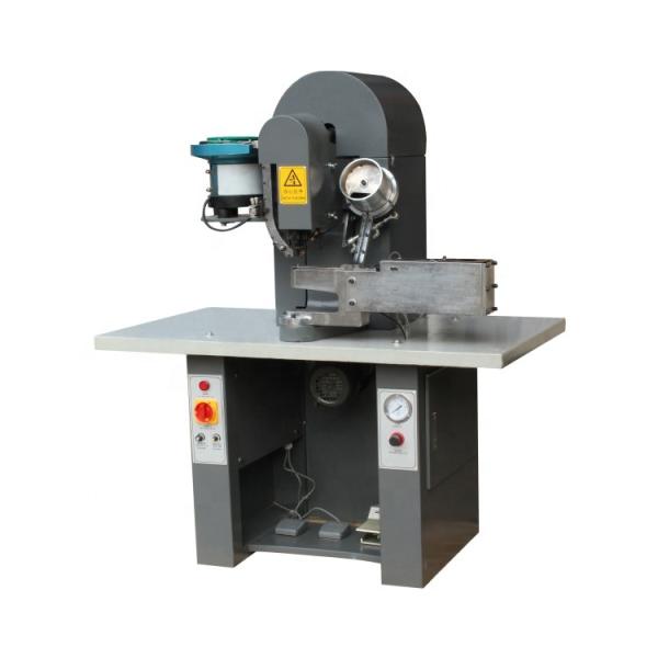 Quality Footwear Safety Brake Automatic Shoes Making Hook Button Fastening Fixing Riveting Machine for sale