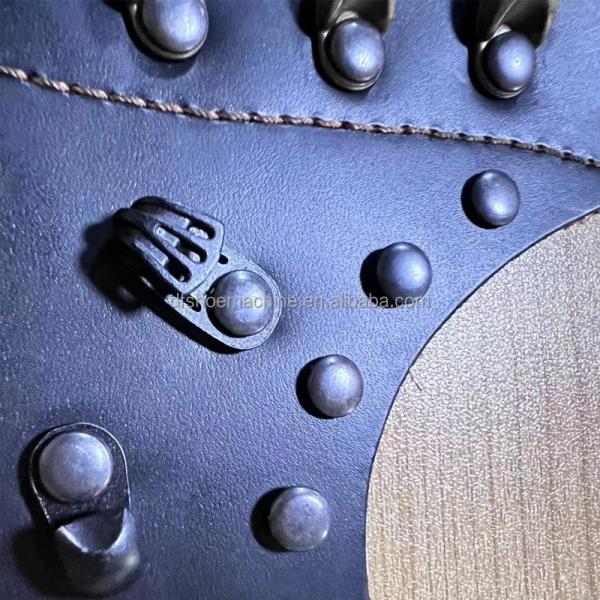 Quality Automatic Safety Sneaker Brake Shoes Making Leather Upper Button Rivet Riveting for sale