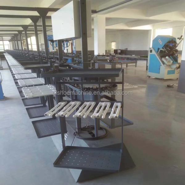 Quality Shoe Production Line Rotation Shoe Last Cementing Drying Activating Conveyor Assembly Line for sale