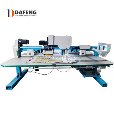 China Computerized Leather Sponge Sewing and Automatic Punching Perforation Combine Machine for Car Seat Cushion Sofa Pillow for sale