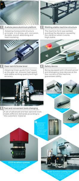 Quality Automatic CNC Oscillating Knife Cutting Machine Digital Vibrating Blade Fabric for sale