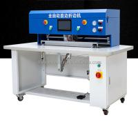 China Automatic PU Leather Window Hot Melt Gluing Folding Machine for Bag Notebook Pocket for sale