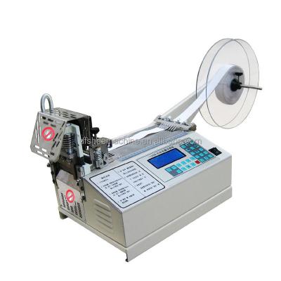 China Cold Knife Nylon Belt Cutting Machine Woven Label Cut Machine Automatic Tape Cutter for sale