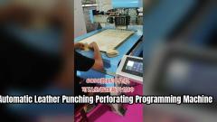 CNC Automatic Leather Punching and Perforating Programming Machine for Fabric Car Seat Cover